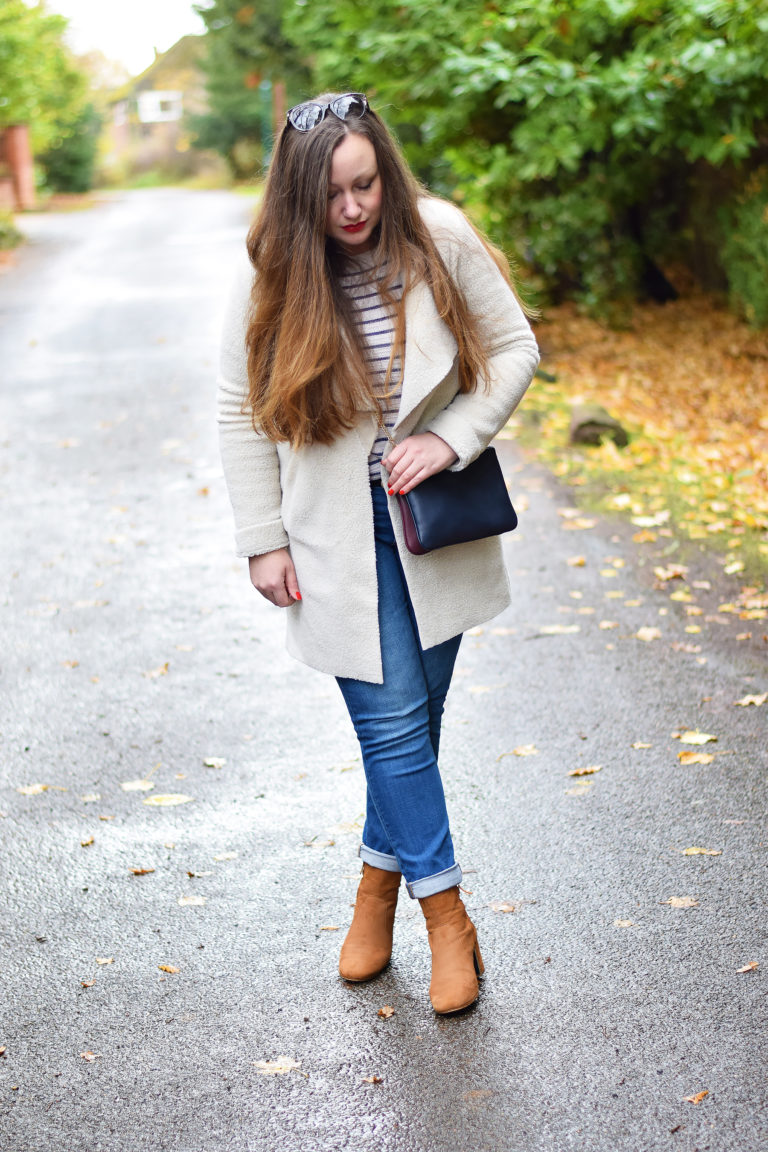 Throw On Borg Coat Outfit – JacquardFlower