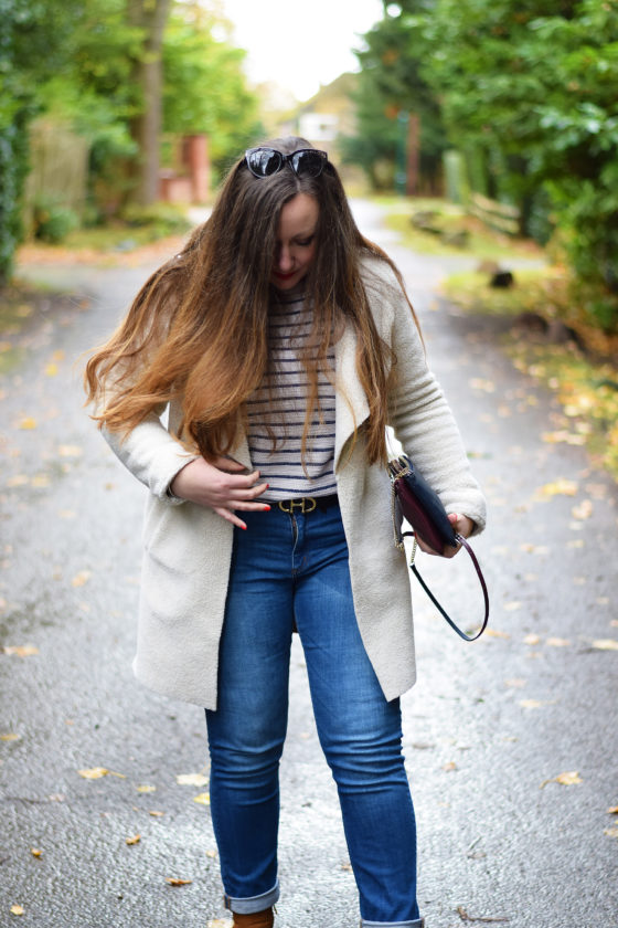 Throw On Borg Coat Outfit – JacquardFlower