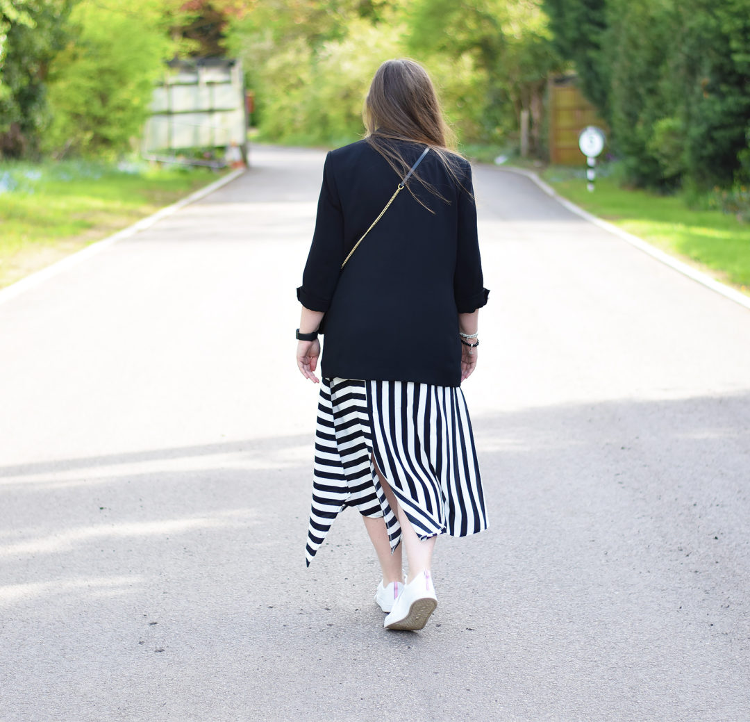 Bold Striped Skirt Outfit – JacquardFlower